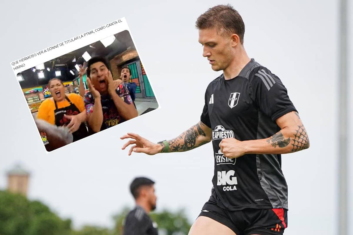 Oliver Sonne cantó el himno de Perú y estallaron los memes